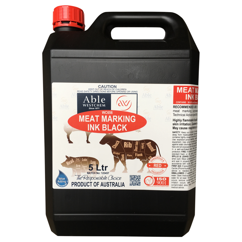 Meat Marking Ink (Black) | Industrial Meat Marking Solution