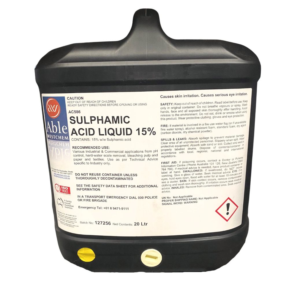 Sulphamic Acid Liquid 15% - Able Westchem