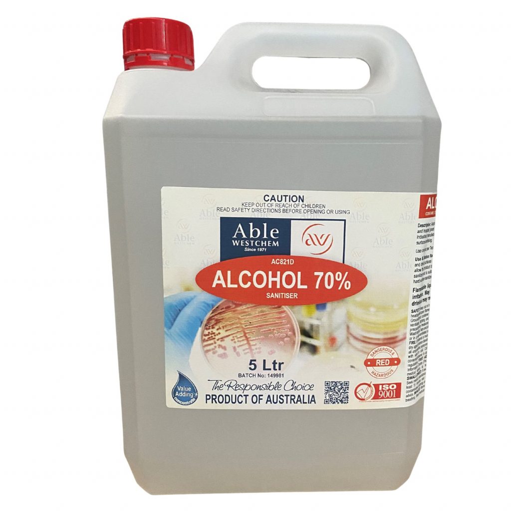 Alcohol 70% – Sanitiser - Able Westchem