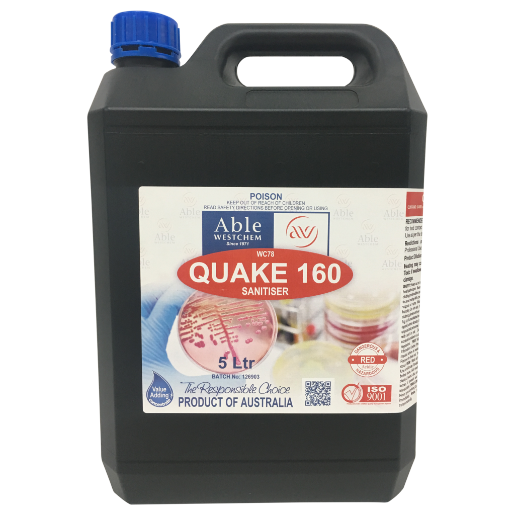 Quake 160 Sanitizer | Food Grade Cleaner | Westchem